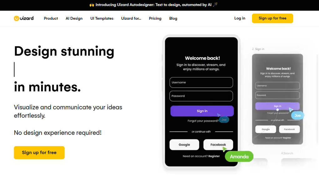 Uizard for AI Design: review, features & use cases